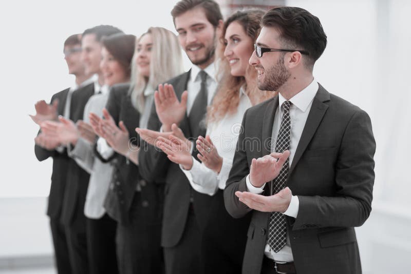 Group of Business People Applauding Isolated Stock Image - Image of ... Group of Business People Applauding Isolated Stock Image - Image of ...