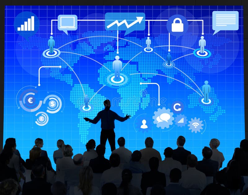 Group of Business People in Business Presentation Stock Photo - Image ...