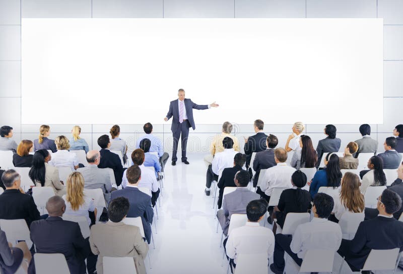 Group of Business People in Business Presentation Stock Image - Image ...