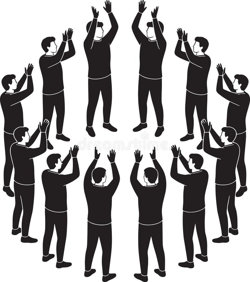 Group Clapping Hands Stock Illustrations – 1,196 Group Clapping Hands ...