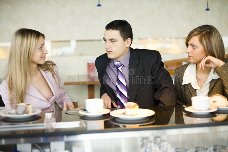 Group of Business People at Coffee Break Stock Photo - Image of people ...