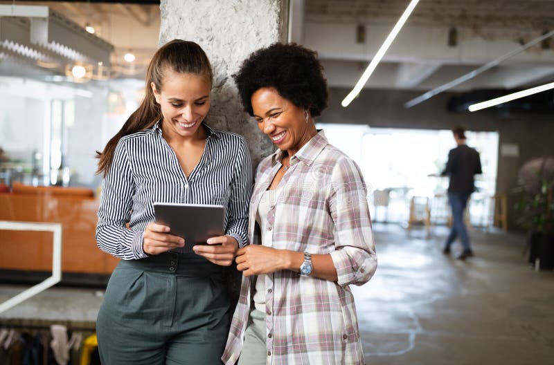 Group of Business People Collaborating on Project in Office Stock Image ...
