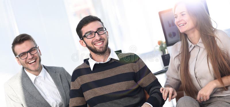 Business People Communicating in Office Stock Photo - Image of casual ...