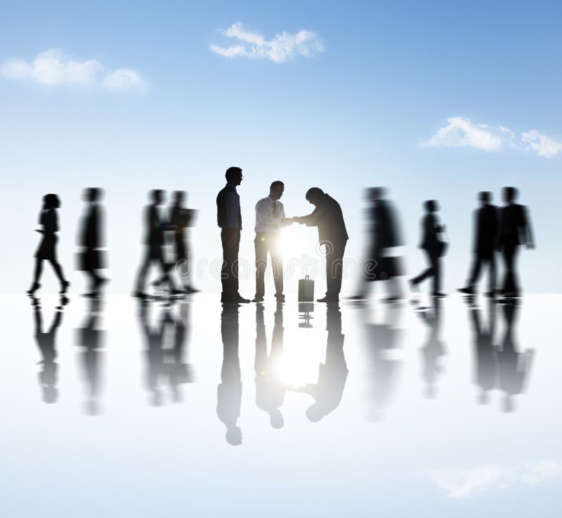 Group of Business People with Different Activity Stock Image - Image of ...