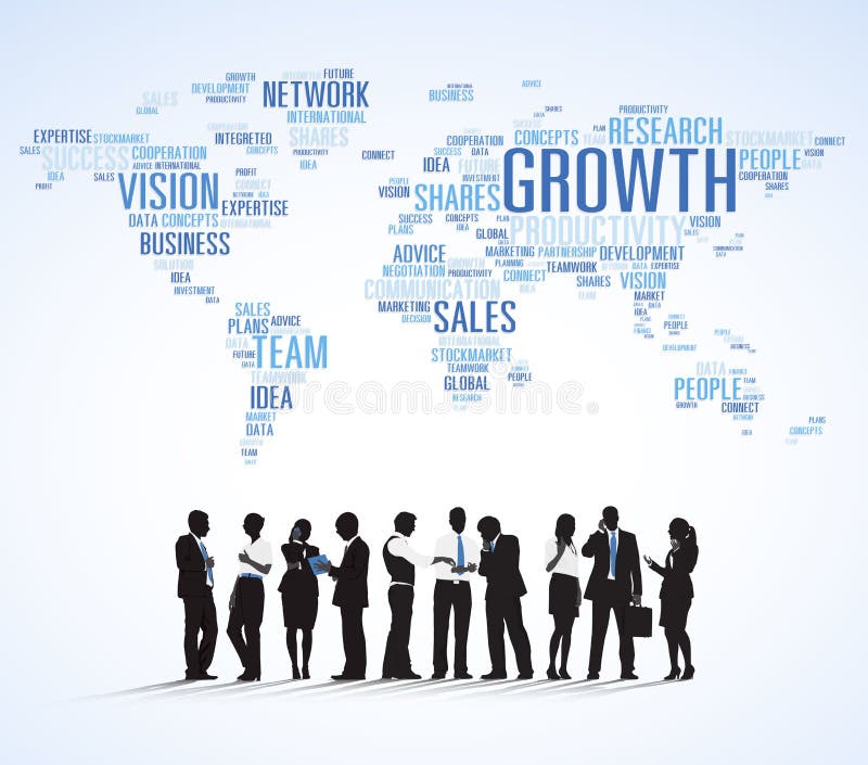 Group of Business People Discussing Business Issues Stock Illustration ...