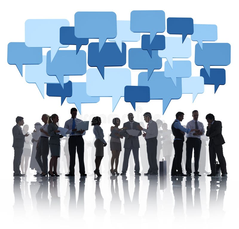 Group of Business People Discussing Business Issues Stock Illustration ...