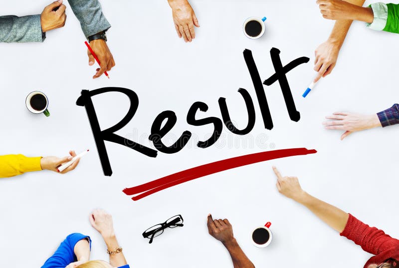 Group of Business People Discussing about Result Stock Photo - Image of ...