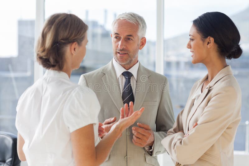 Group of Business People Discussing Together Stock Image - Image of ... Group of Business People Discussing Together Stock Image - Image of ...