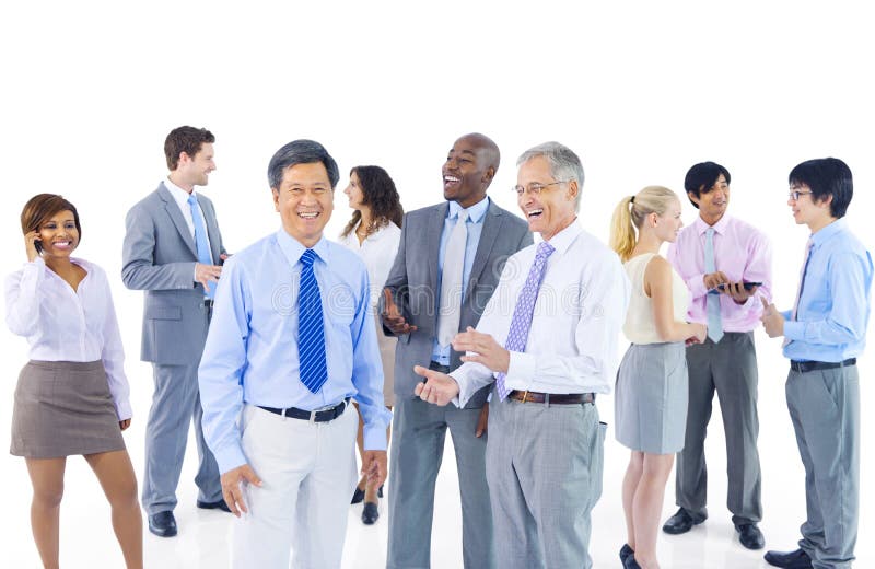 Group of Business People Discussion Stock Image - Image of male, large ...