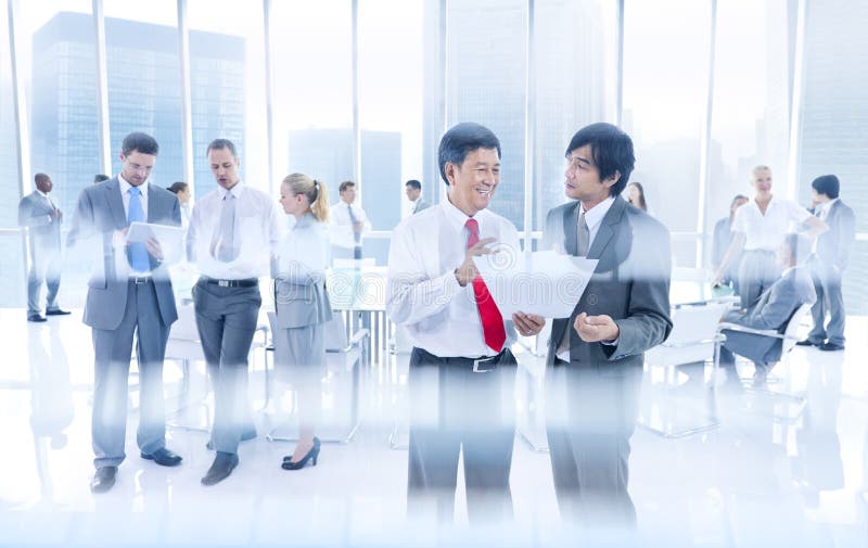 Group of Business People Having Group Discussion Stock Photo - Image of ...