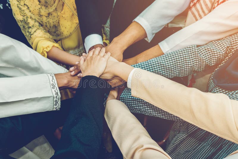 Group of Business People Joining Hands. Team Work Concept. Stock Photo ...