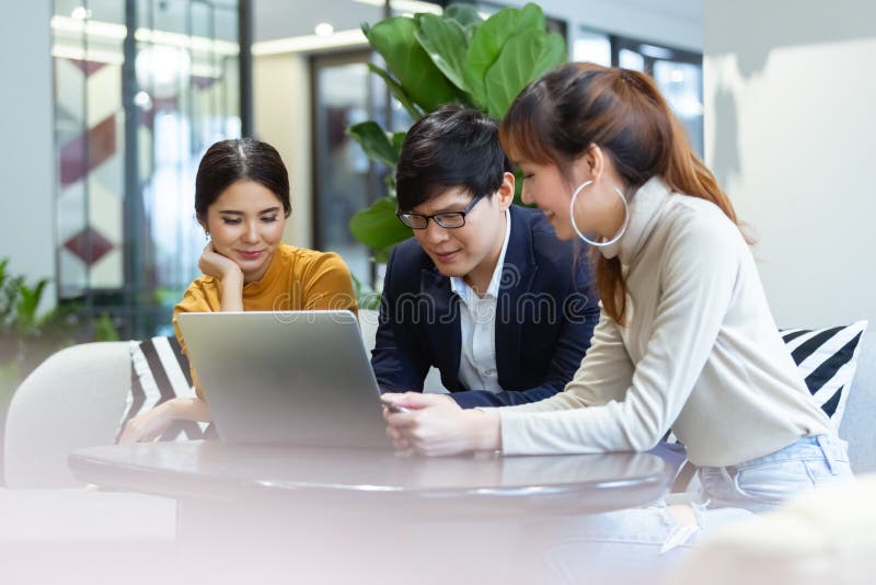 Group of Business People Manager Talking in Meeting Work Room Planning ...