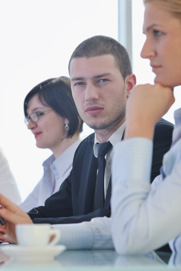 Boring meeting stock image. Image of casually, executive - 1613679