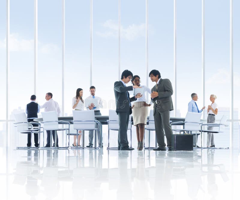 Group of Business People Meeting Stock Image - Image of global, life ...