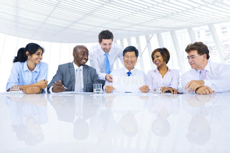 Group of Business People Meeting Insurance Concept Stock Image - Image ...