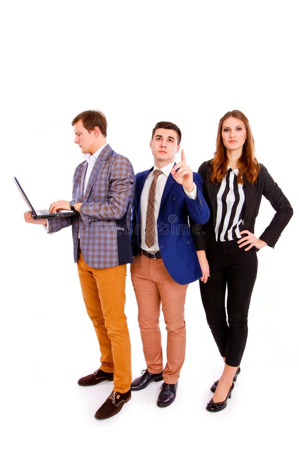 Group of Business People with the Notebook Stock Image - Image of group ...