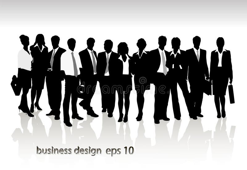 Business crowd vector stock vector. Illustration of male - 2053033