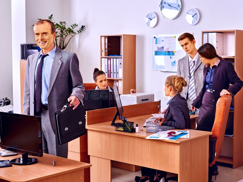 Group Business People in Office Stock Photo - Image of accessories ...