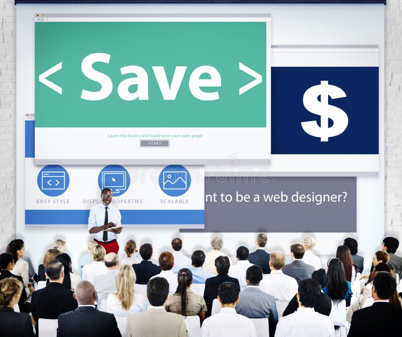 Group of Business People Seminar Save Concept Stock Image - Image of ...