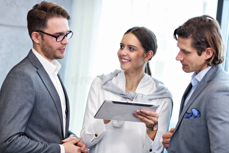 Group of Business People Sharing Their Ideas Stock Image - Image of ... Group of Business People Sharing Their Ideas Stock Image - Image of ...