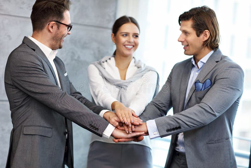 Group of Business People Sharing Their Ideas Stock Image - Image of ...
