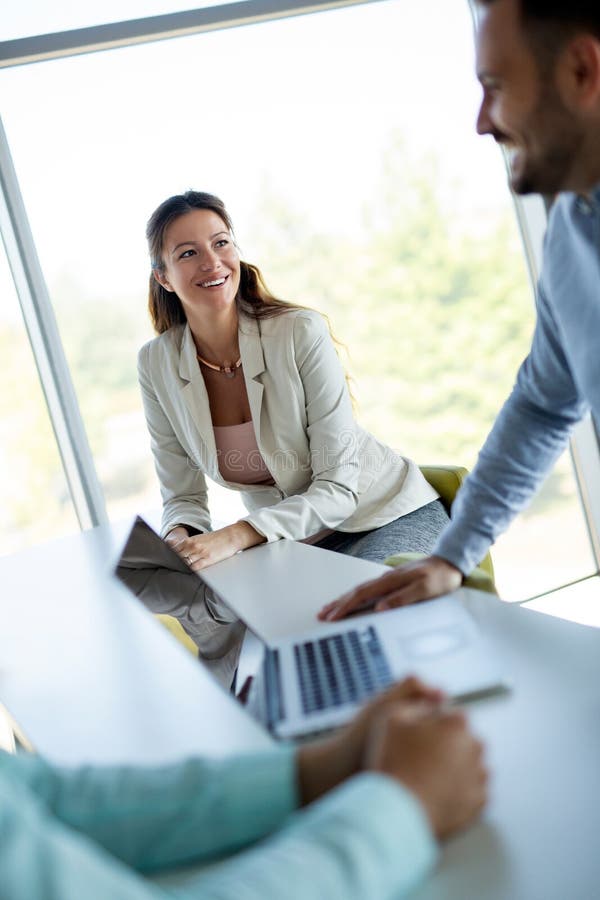 Young Man is Sharing Files and Images on the Internet and Social Stock ...