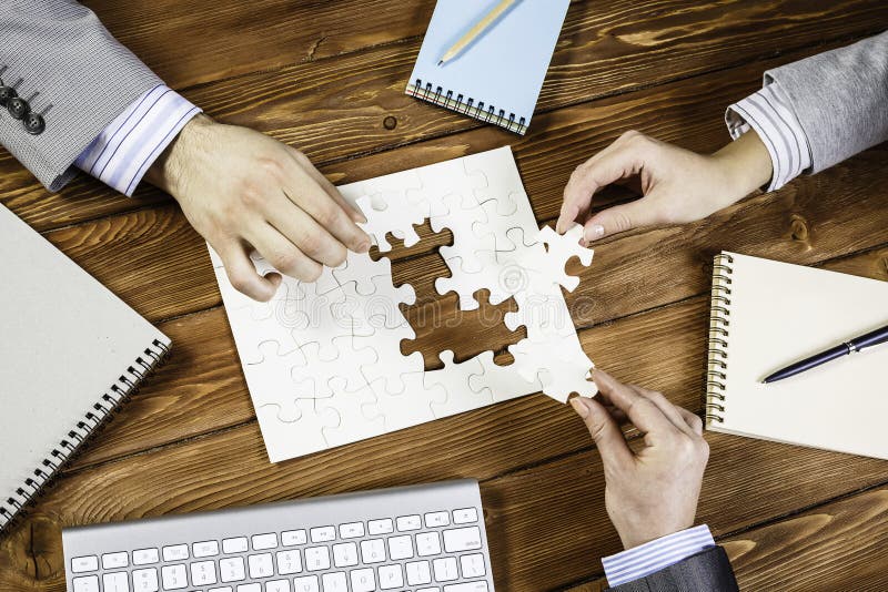 Finally finding solution stock image. Image of piece - 113194161