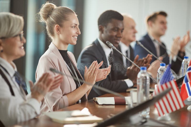 Successful Business Conference Stock Image - Image of looking ...