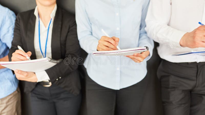 Group of Business People Takes Notes Stock Photo - Image of employee ...