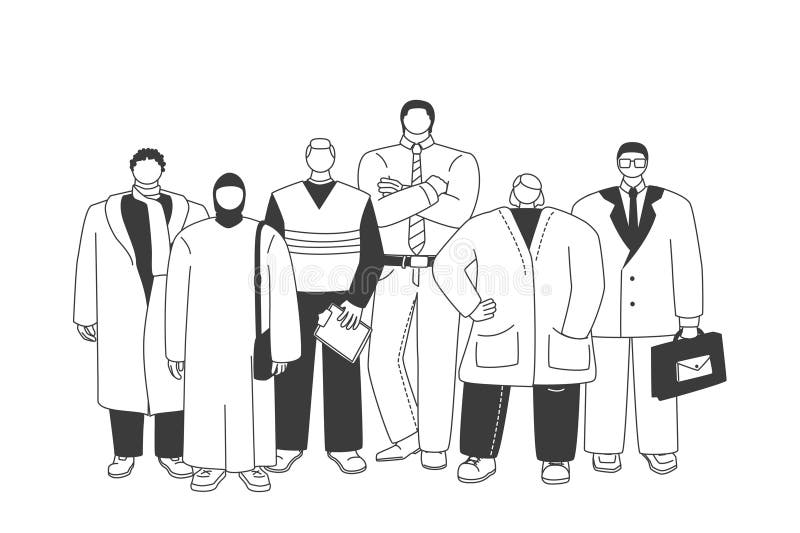 Group of Business People. Business Team with Determination and ...