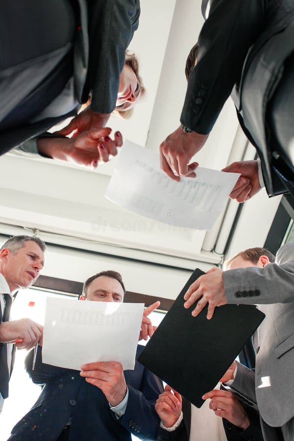 Business People Work with Documents Stock Image - Image of meeting ...