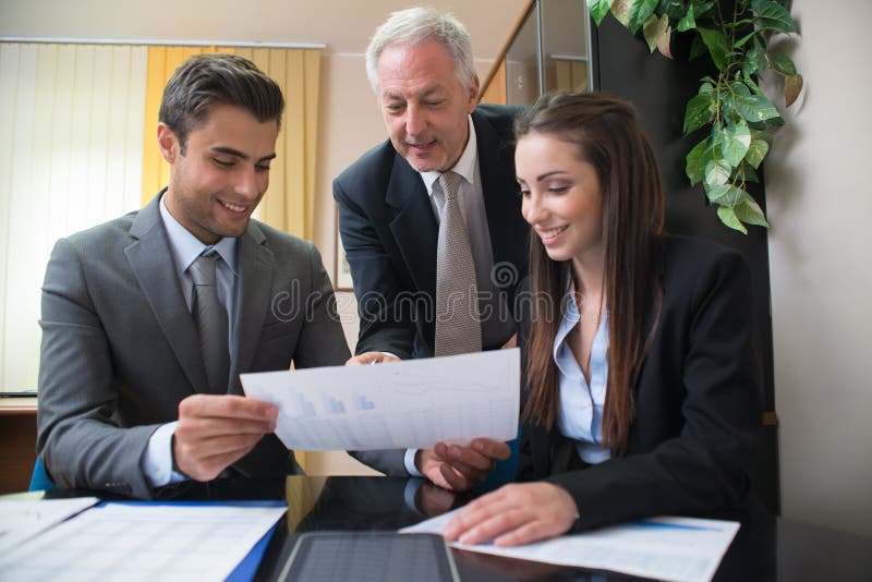 People at Work during a Business Meeting Stock Image - Image of ...