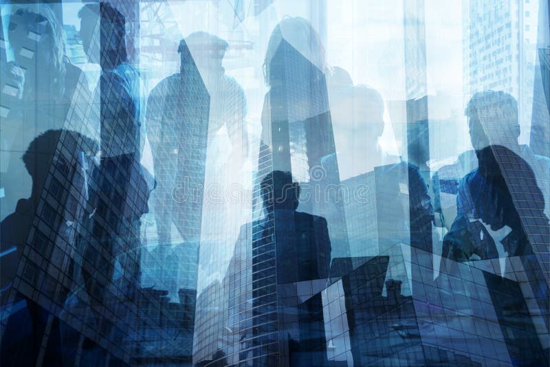 Group of Business People Work Together in a Modern Office Stock Image ...