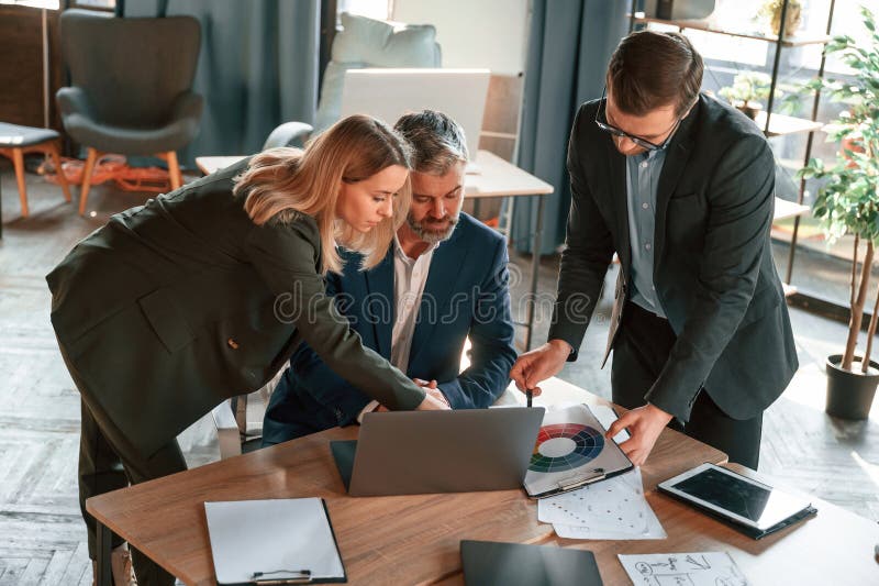 Group of Business People are Working in the Modern Office Stock Photo ...