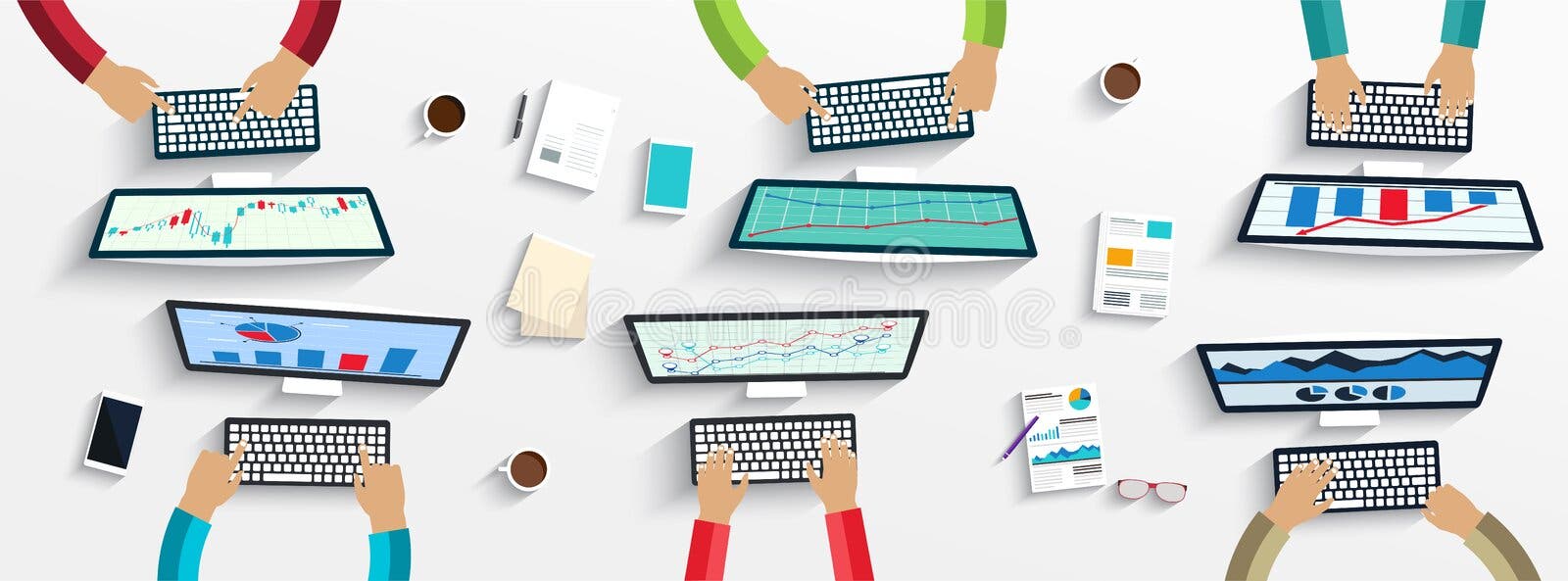 Procurement Purchasing Supplier Management Process Stock Vector ...