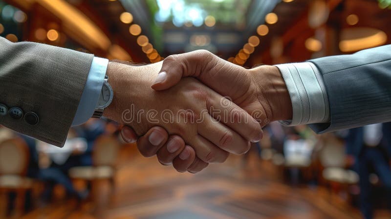 Group of Business Professionals Engaging in Networking at a Corporate ...