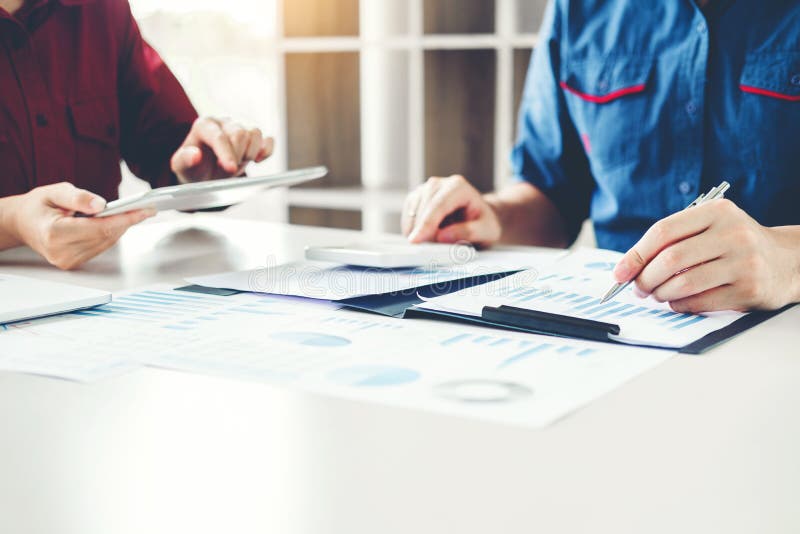 Group of Business Team Meeting Working and Brainstorming New Business ...