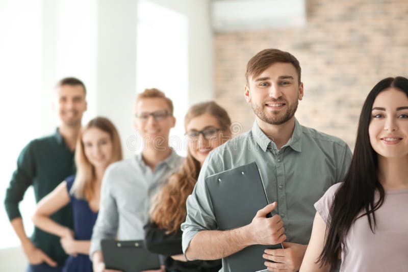 Group of Business Team in Office Stock Photo - Image of office, manager ...