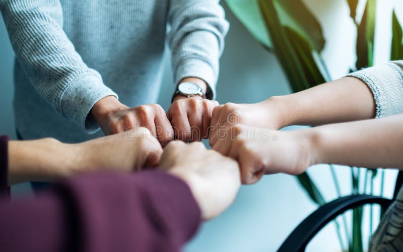 Group of Business Team Work Join Their Hands Together Stock Image ...