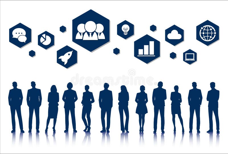 Group of Business Vector Set Collection Concept Stock Vector ...