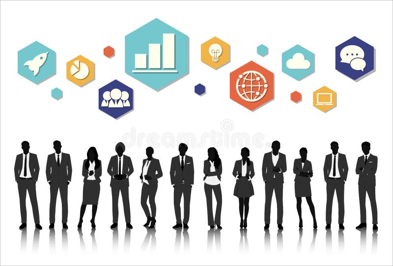 Group of Business Vector Set Collection Concept Stock Vector ...