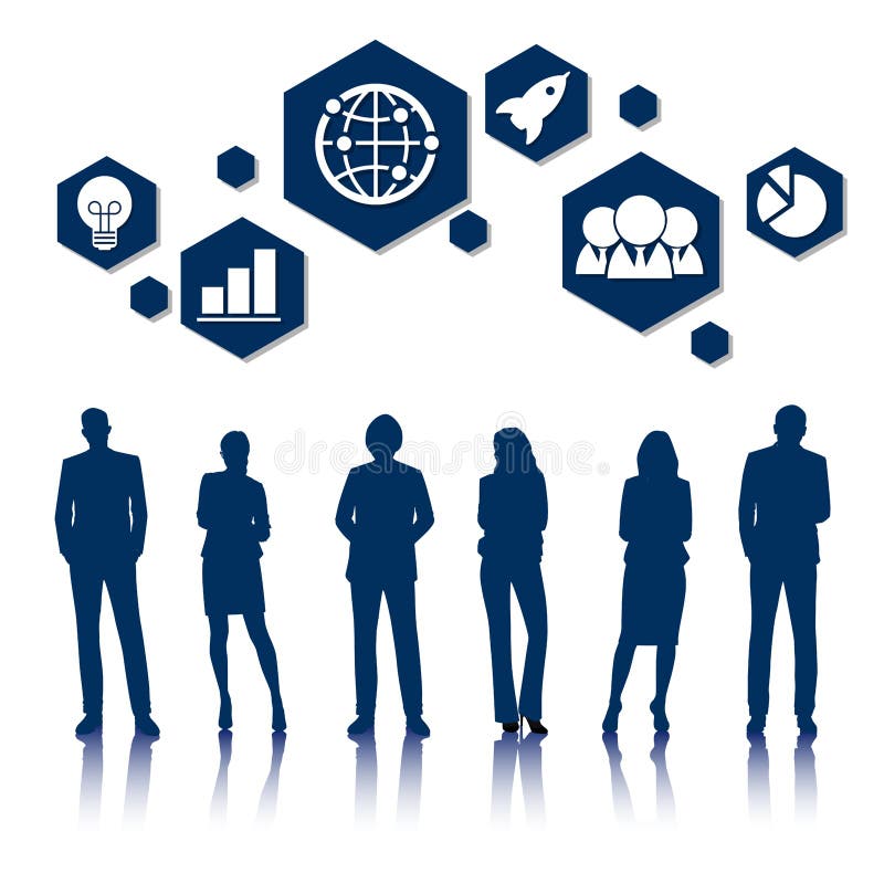 Group of Business Vector Set Collection Concept Stock Vector ...