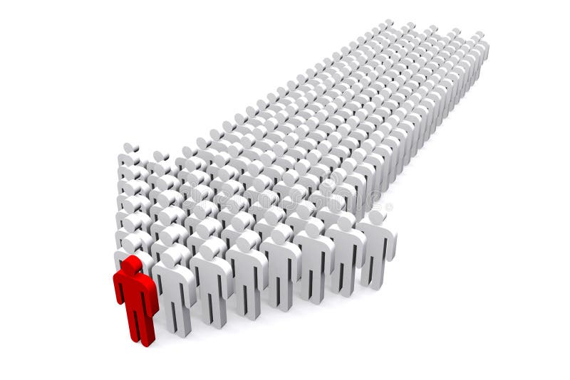 Group of Business Workers with Team Leader. Stock Illustration ...