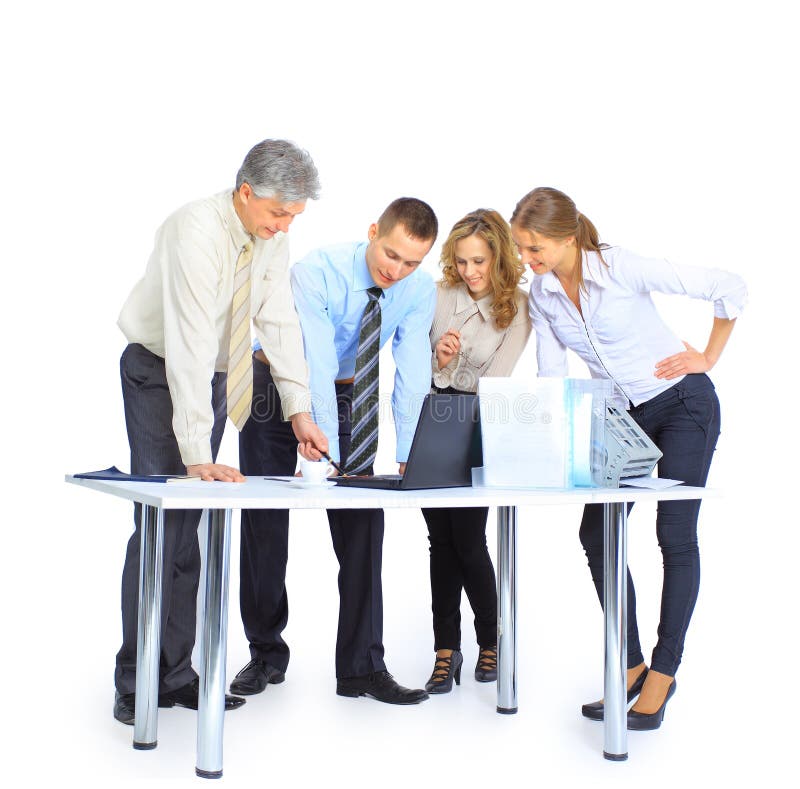 Group of Businessmen the Conclusion Stock Image - Image of portrait ...