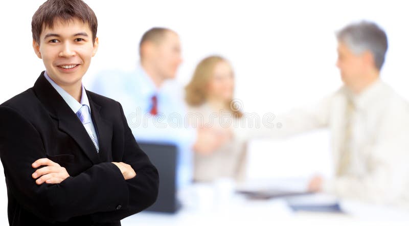 Group of Businessmen the Conclusion Stock Photo - Image of office ...