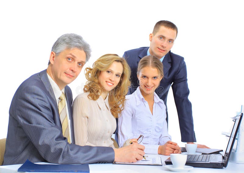 Group of Businessmen the Conclusion Stock Image - Image of happy ...