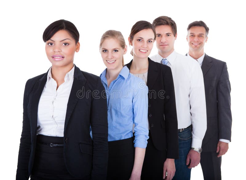 Group of Businesspeople Standing Stock Image - Image of confidence ...
