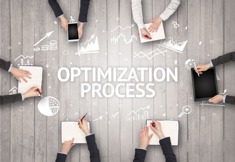 Group of Busy People Working in an Office Stock Image - Image of desk ...