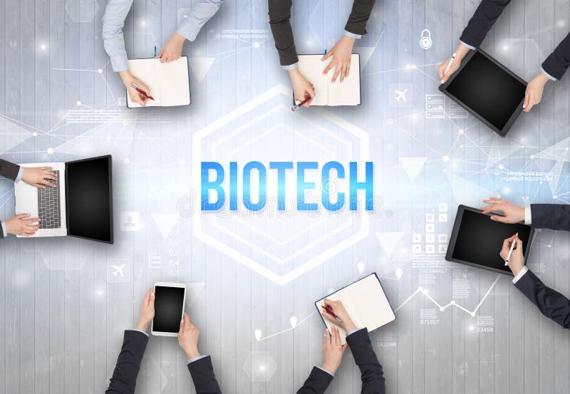 Group of Busy People Working in an Office, Technology Concept Stock Photo - Image of high ...