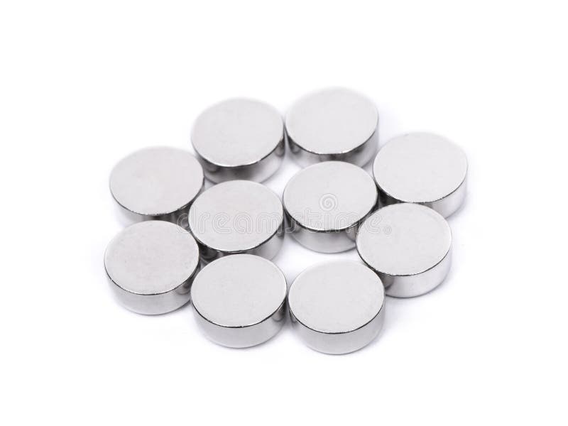 Group of Button Cell Isolated Stock Image - Image of flat, energy ...